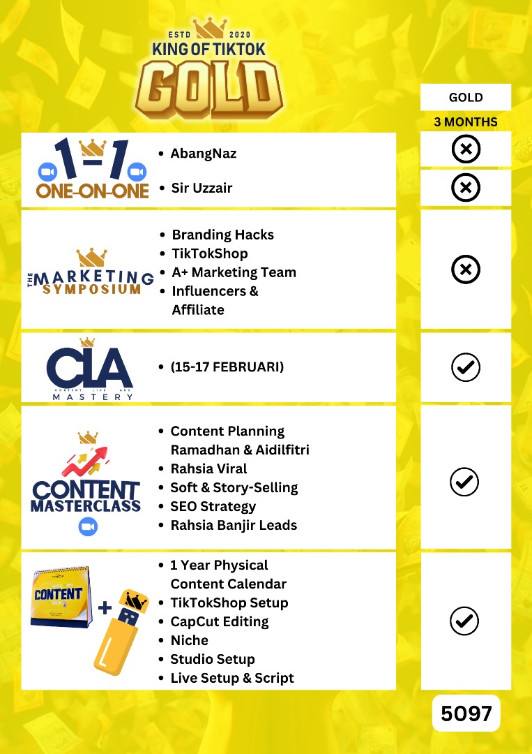 KING OF TIKTOK (GOLD) CHIP - Seed4Future